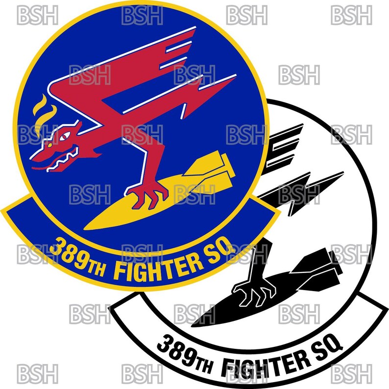 389th Fighter Squadron (mountain Home) Patch Vector Image Files (.ai ...