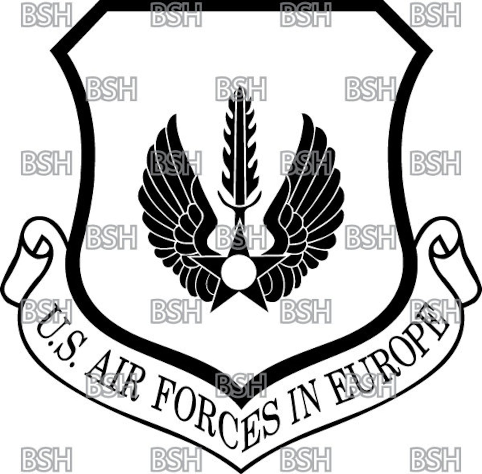 USAFE Shield Vector Image Files (.ai, .pdf, & .svg Formats) Plus ...