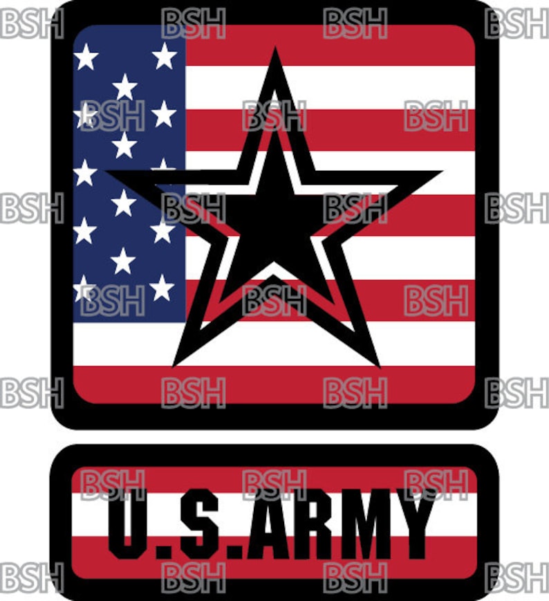 Us Army Logo Vector Image Files Ai Pdf And Svg Formats Plus Rasters Png And Etsy