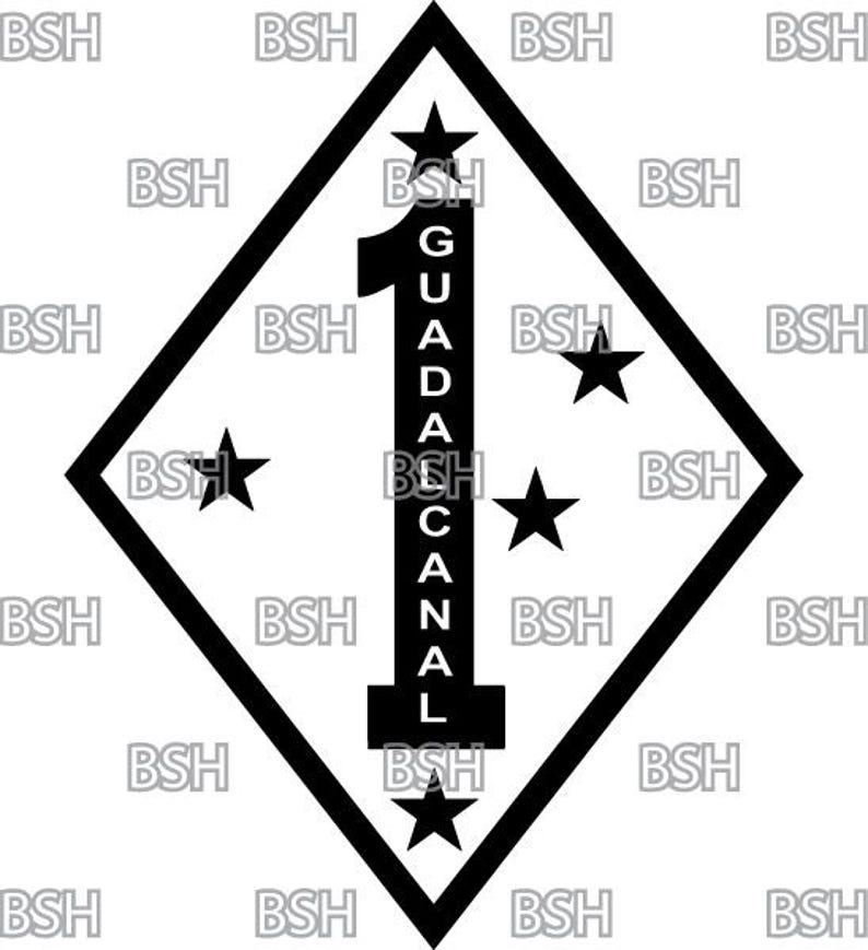 1st Marine Division Insignia Vector Image Files (.ai, .pdf, & .svg ...