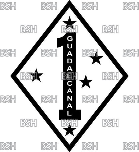 1st Marine Division Insignia Vector Image Files (.ai, .pdf, & .svg ...