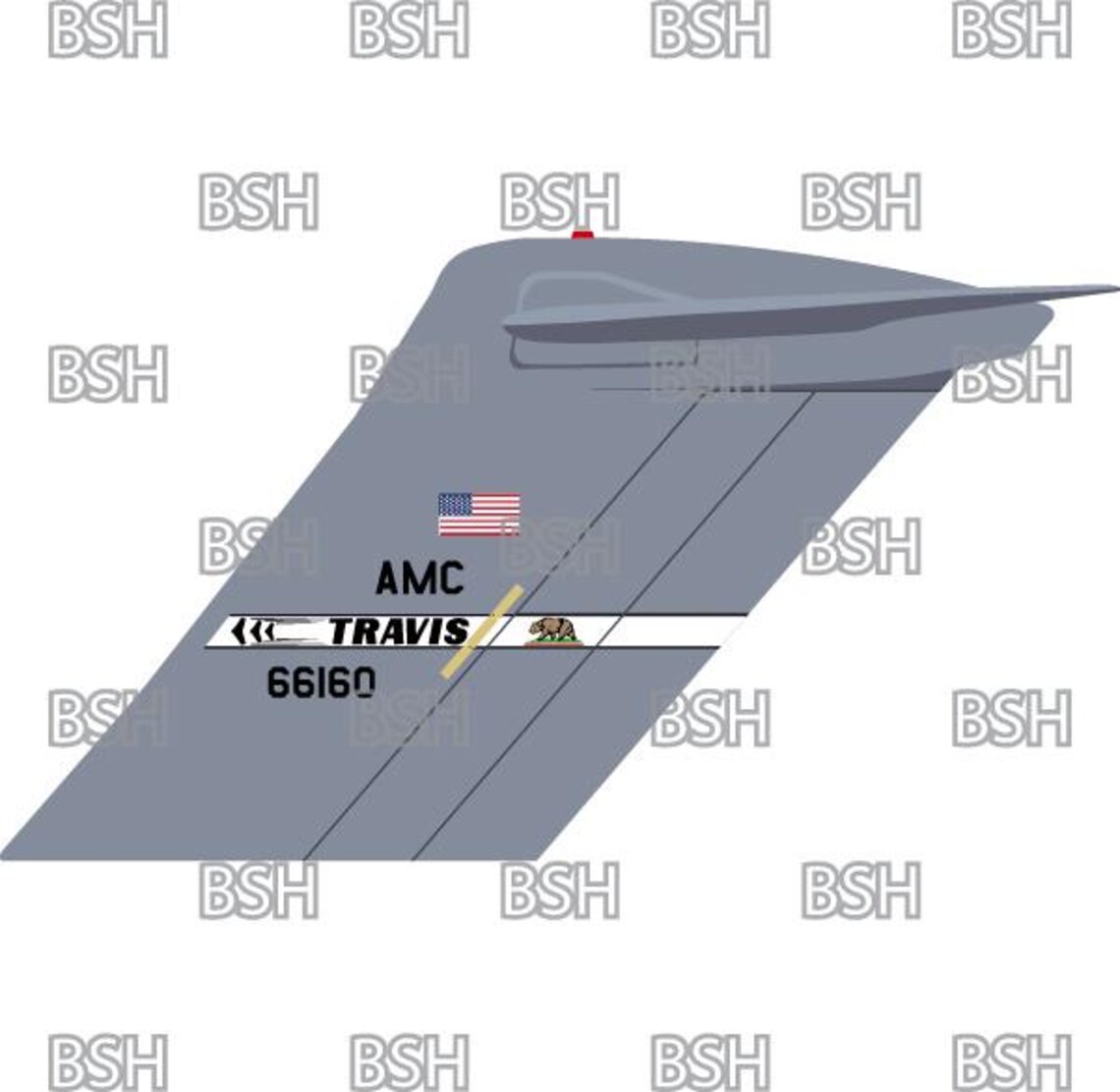 C-17 Tail Flash (travis AFB) Vector Image Files (.ai, .pdf, & .svg ...