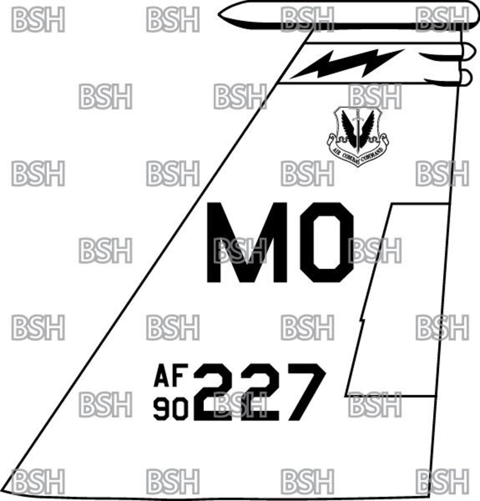 F-15E Tail Flash (mountain Home AFB) Vector Image Files (.ai, .pdf ...