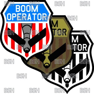 KC-135 Boom Operator Patch Vector Image Files (.ai, .pdf, & .svg ...