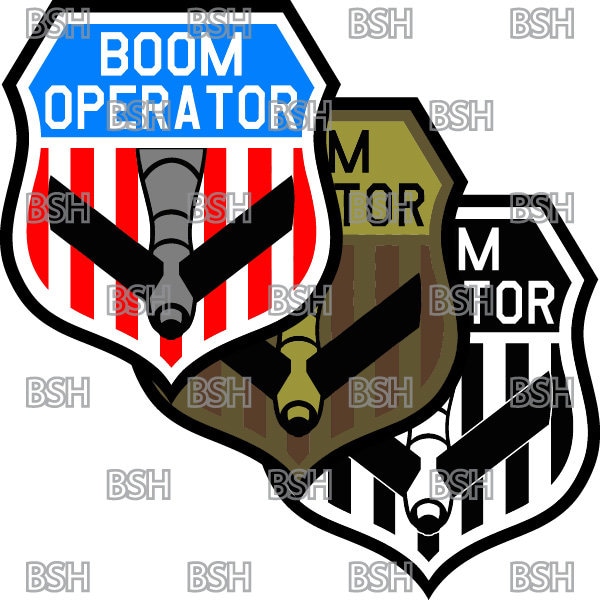 KC-135 Boom Operator Patch Vector Image Files .ai, .pdf, & .svg Formats Plus Rasters .png and ...