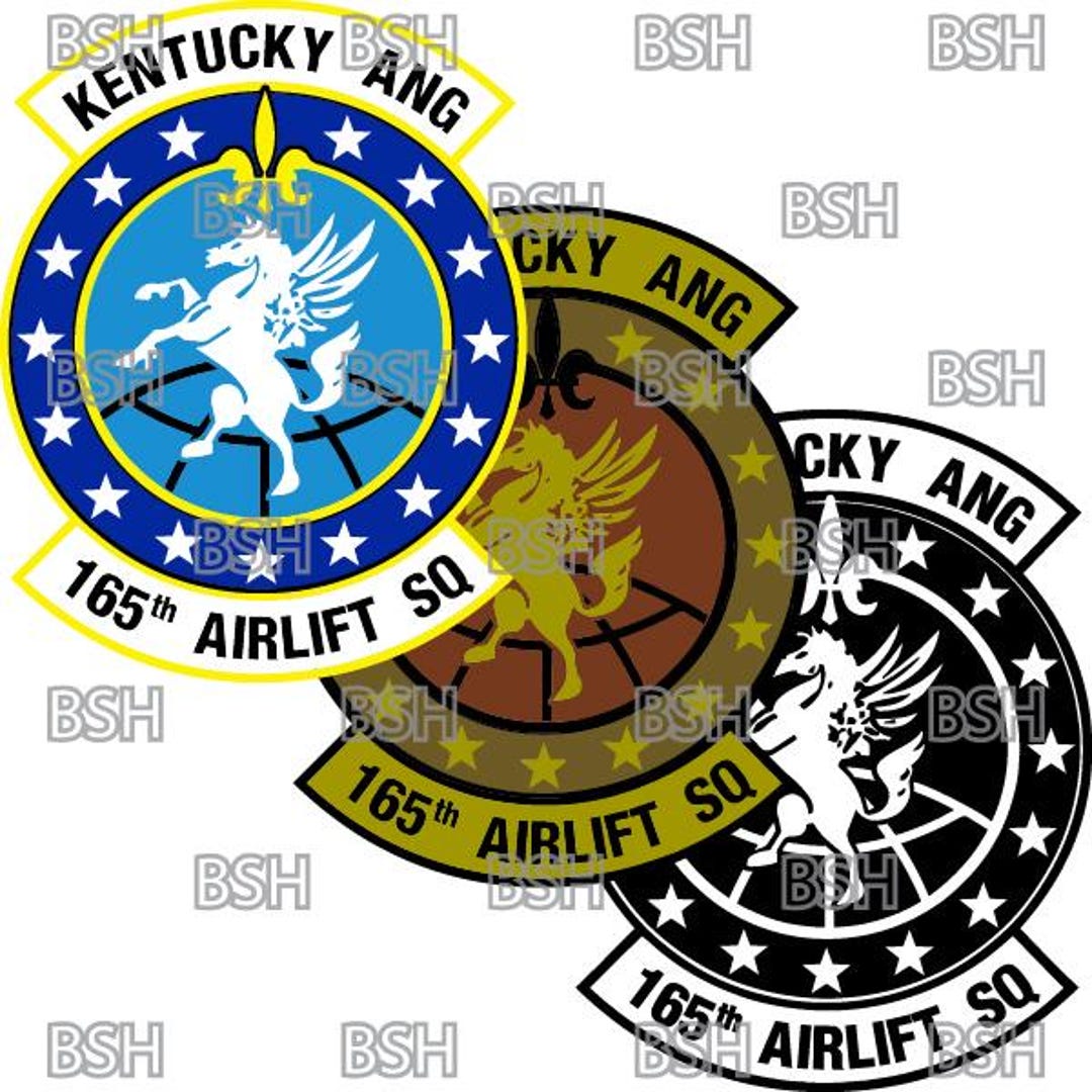 165th Airlift Squadron (kentucky ANG) Patch Vector Image Files (.ai ...