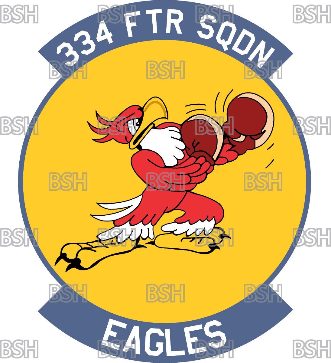 334th Fighter Squadron (seymour-johnson AFB) Patch Vector Image Files ...