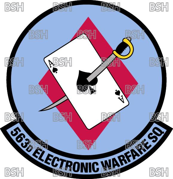 563d Electronic Warfare Squadron (eglin AFB) Patch Vector Image Files ...