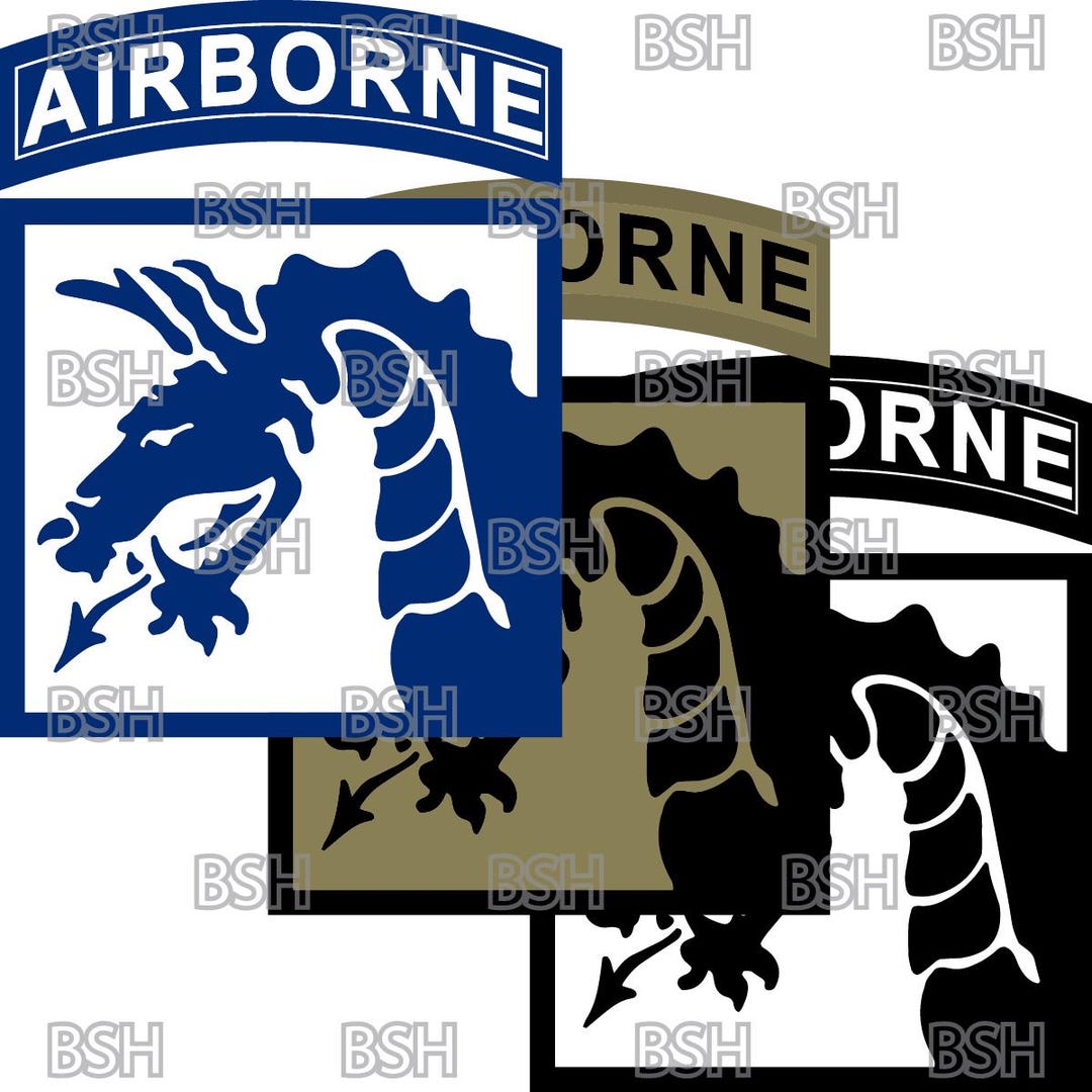 XVII Airborne Corps Patch Vector Image Files (.ai, .pdf, & .svg Formats ...