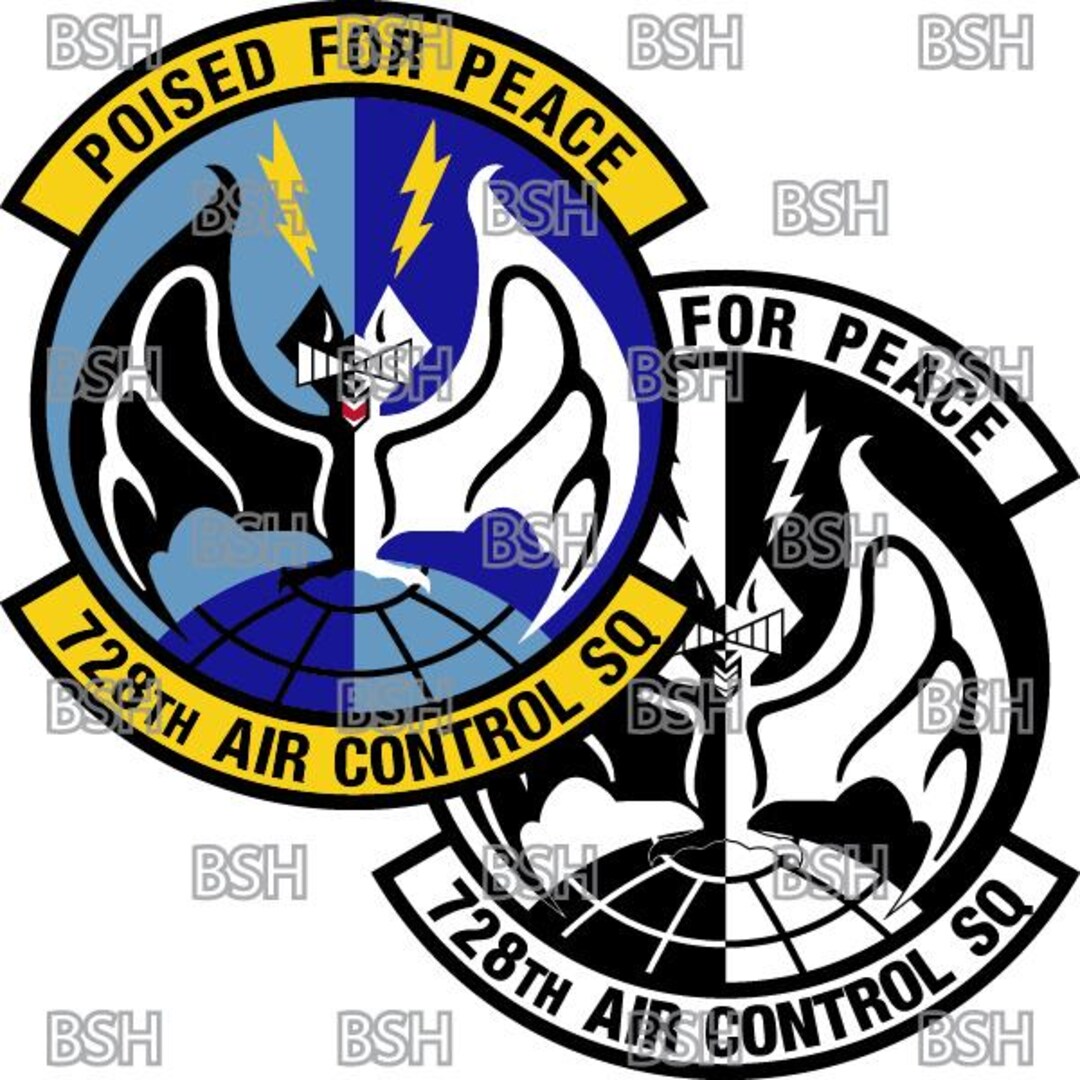 728th Air Control Squadron (robins AFB) Patch Vector Image Files (.ai ...
