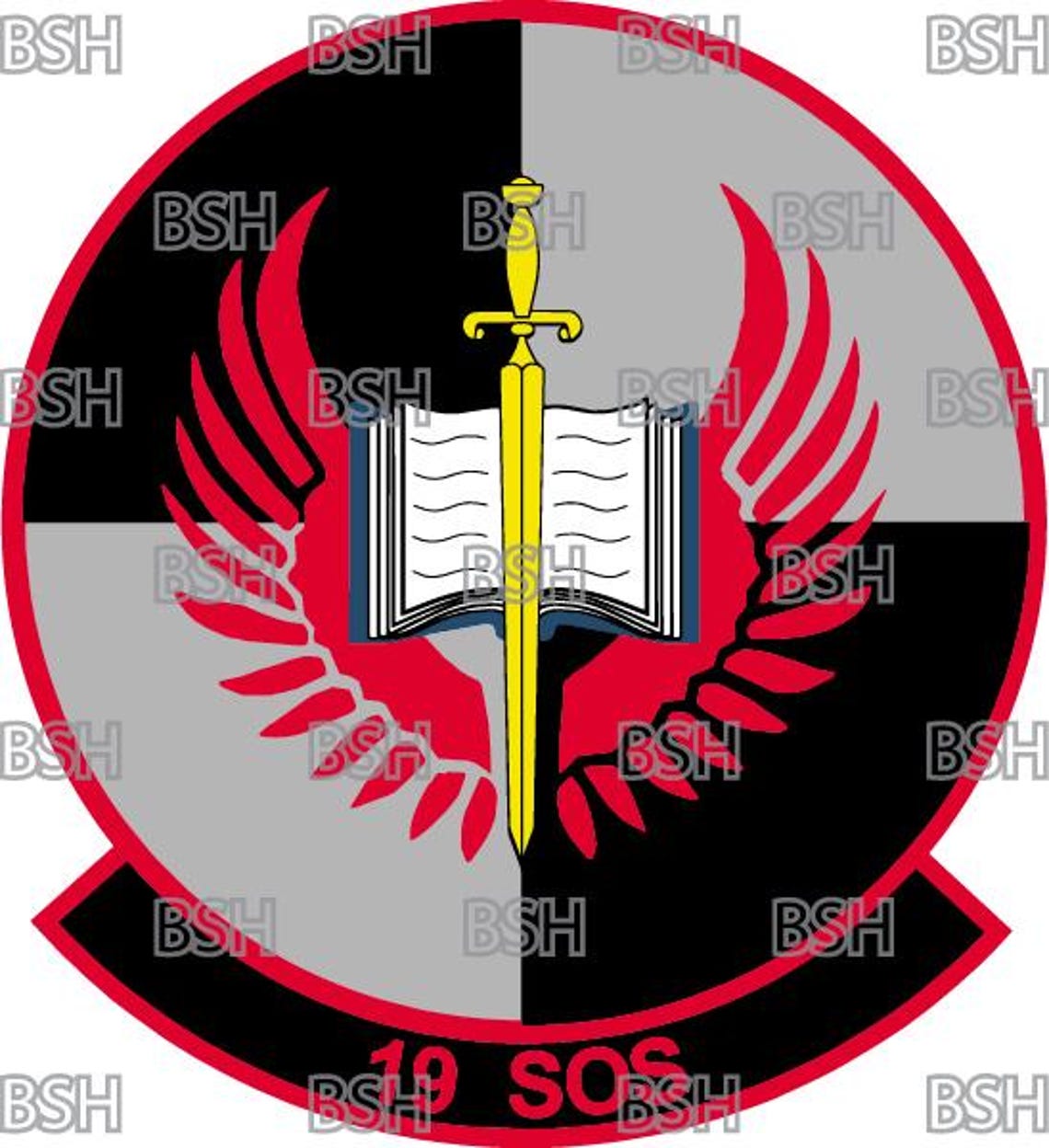 19th Special Operations Squadron (hurlburt Field) Patch Vector Image ...