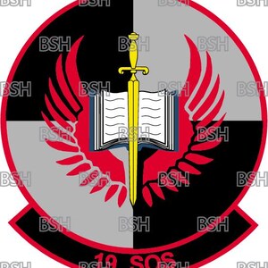 19th Special Operations Squadron (hurlburt Field) Patch Vector Image ...