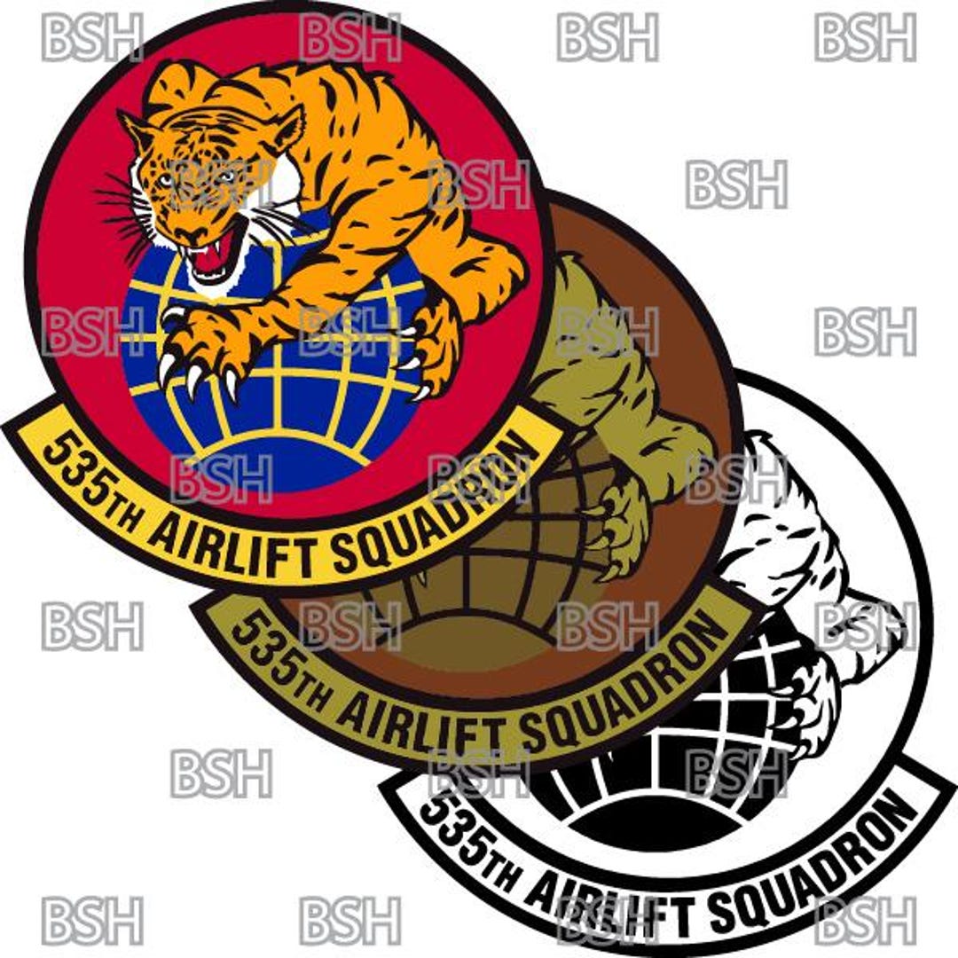 535th Airlift Squadron (hickam AFB) Patch Vector Image Files (.ai, .pdf ...