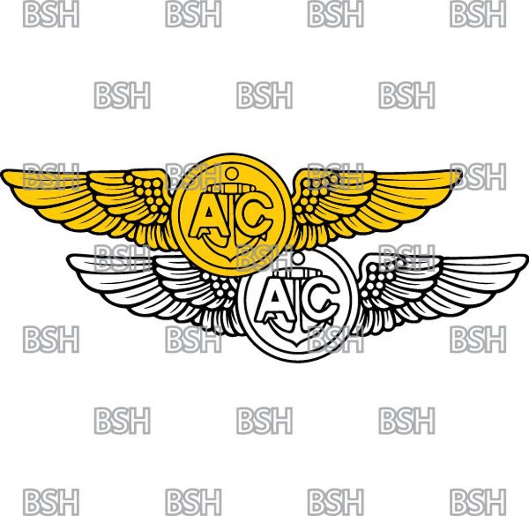 US Navy Aircrew Wings Vector Image Files (.ai, .pdf, & .svg Formats ...