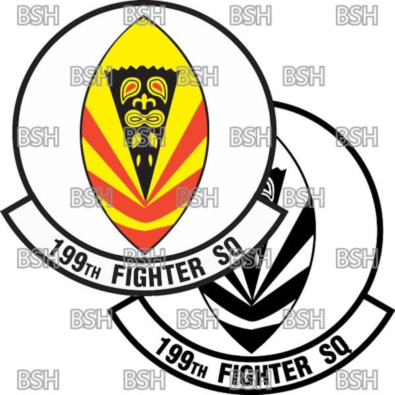 199th Fighter Squadron (hawaii ANG) Patch Vector Image Files (.ai, .pdf ...