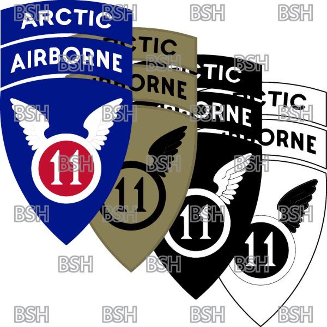 11th Airborne Division Patch Vector Image Files (.ai, .pdf, & .svg ...