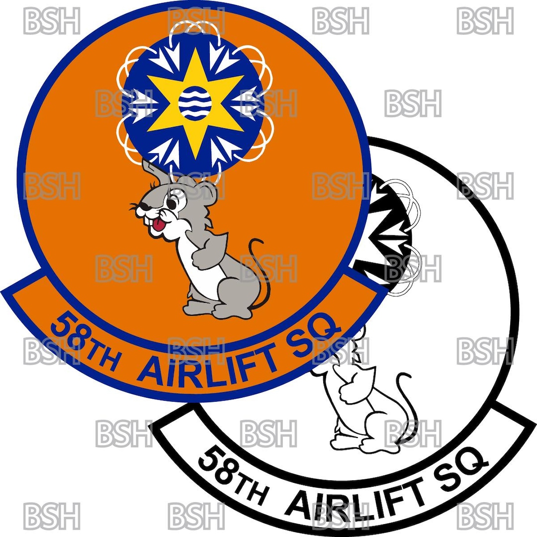 58th Airlift Squadron (altus AFB) Patch Vector Image Files (.ai, .pdf ...