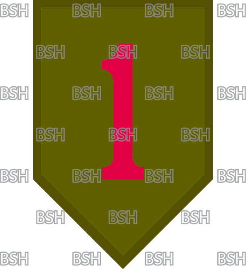 1st Infantry Division Patch Vector Image Files (.ai, .pdf, & .svg ...