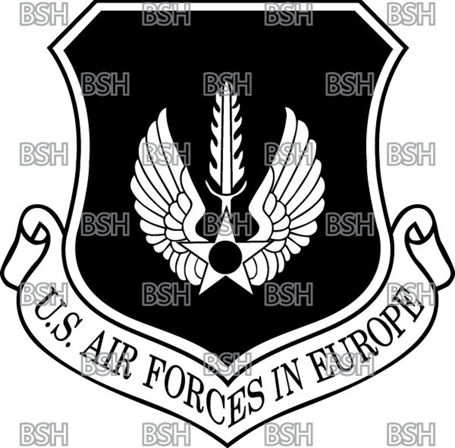 USAFE Shield Vector Image Files (.ai, .pdf, & .svg Formats) Plus ...