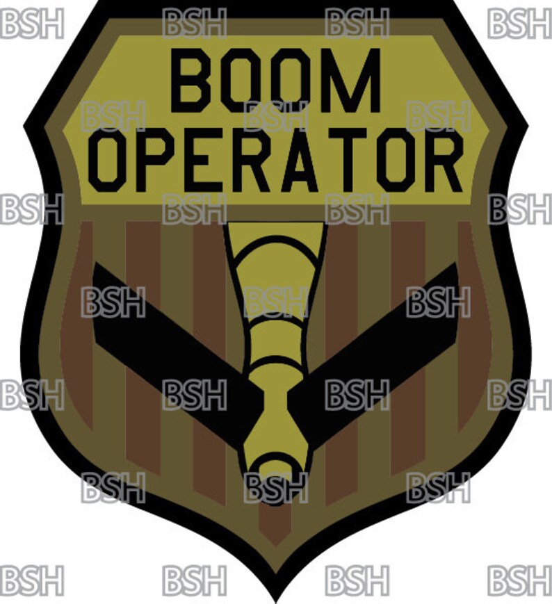 KC-135 Boom Operator Patch Vector Image Files (.ai, .pdf, & .svg ...