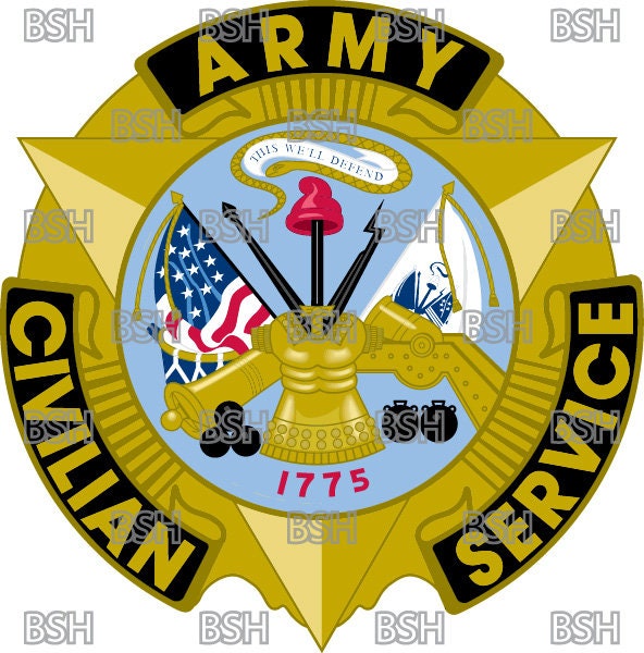 US Army Civilian Service Pin Vector Image Files (.ai, .pdf, & .svg ...