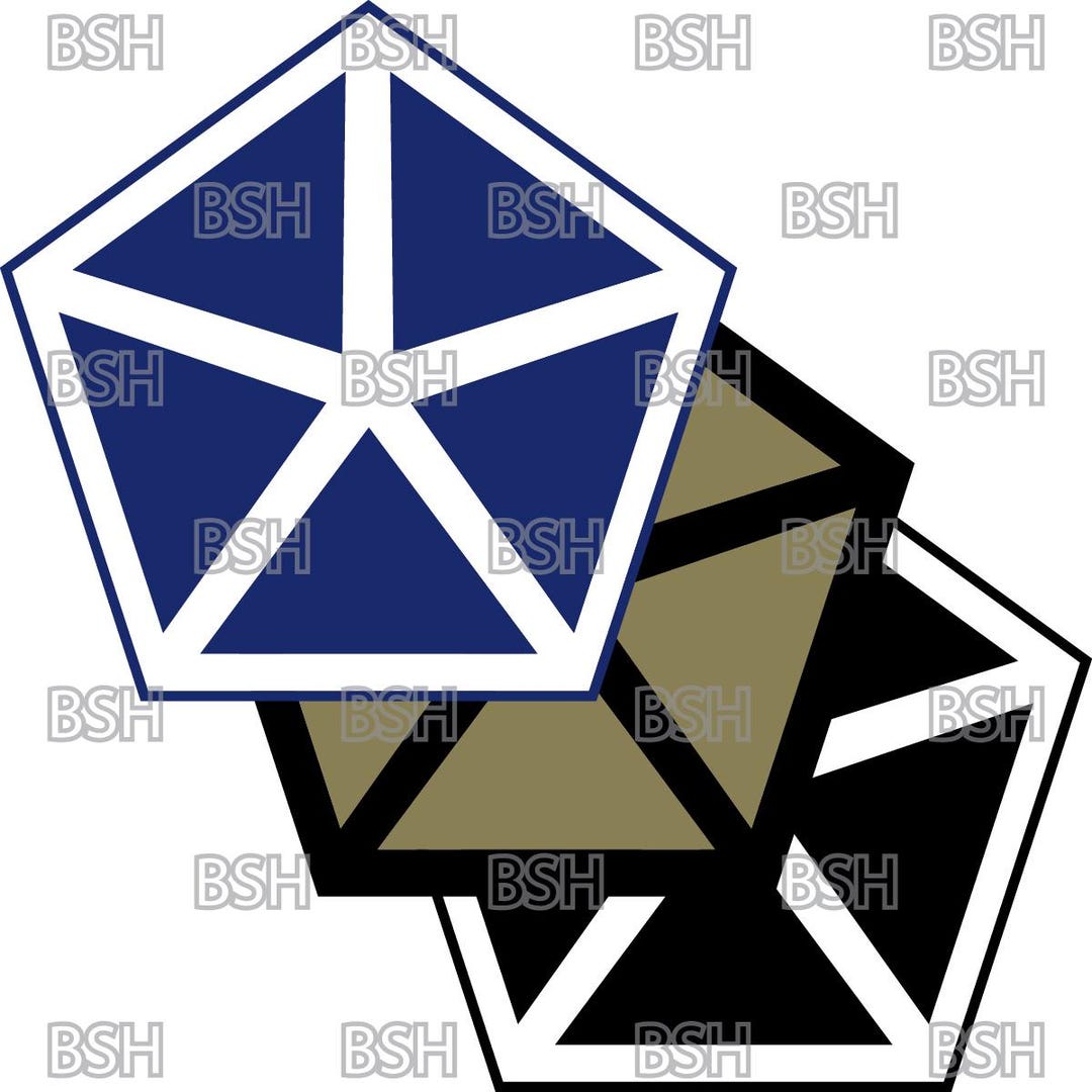 V Corps Patch Vector Image Files (.ai, .pdf, & .svg Formats) Plus ...