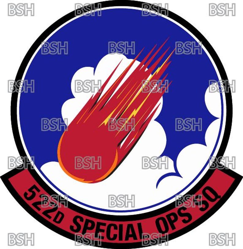522nd Special Operations Squadron (cannon AFB) Patch Vector Image Files ...