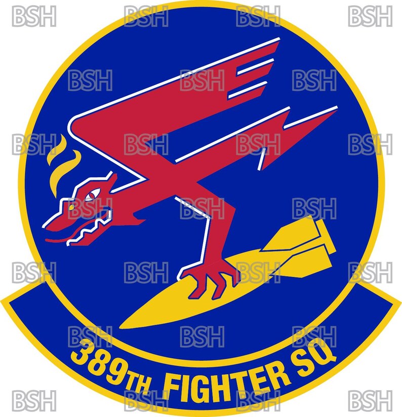 389th Fighter Squadron (mountain Home) Patch Vector Image Files (.ai ...