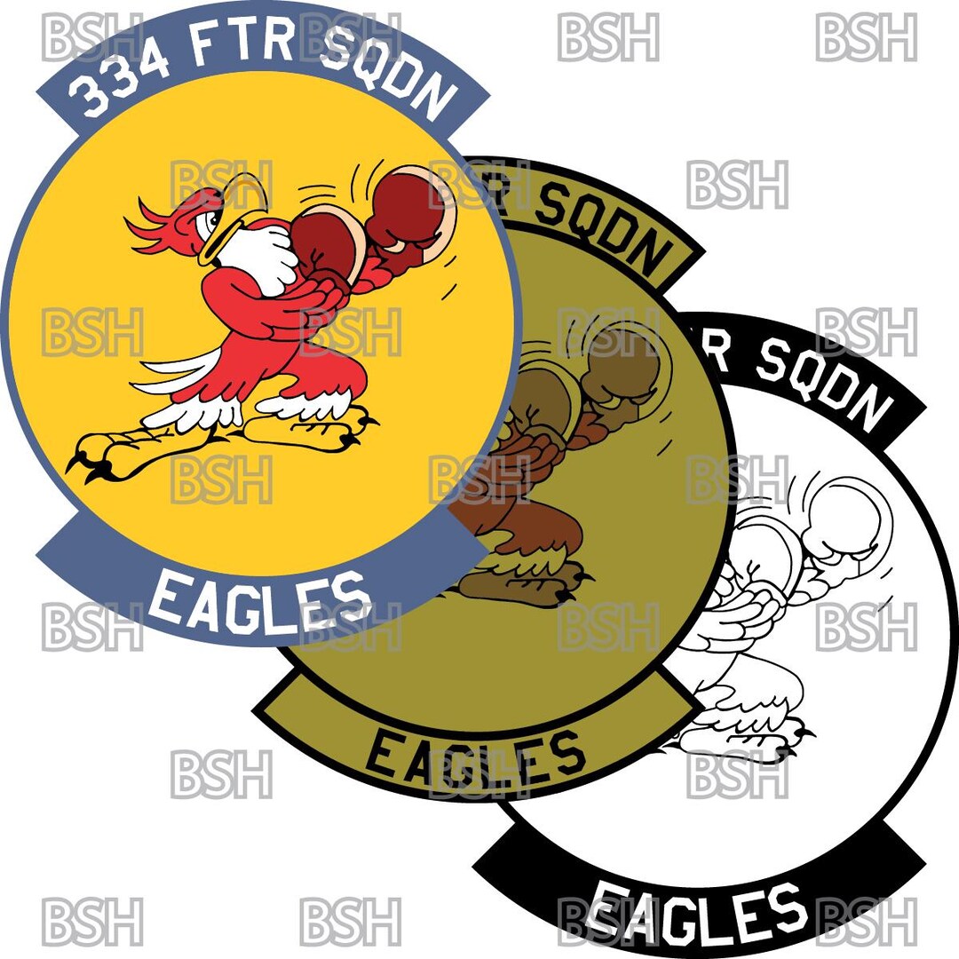 334th Fighter Squadron seymour-johnson AFB Patch Vector Image Files .ai ...
