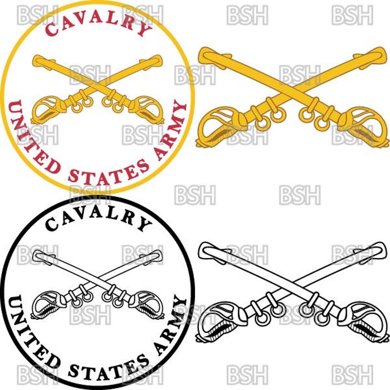 Us Army Cavalry Svg - Etsy