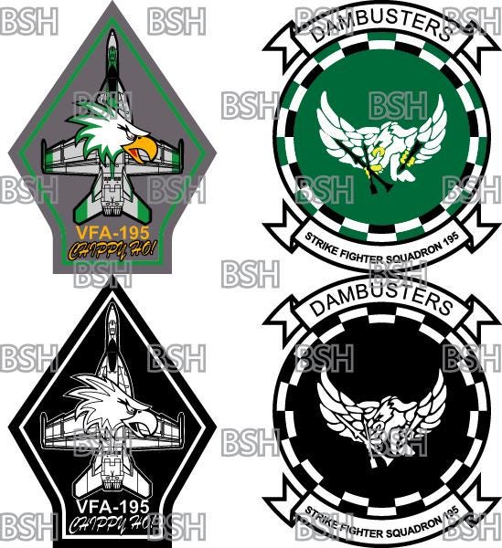 VFA-195 (MCAS Iwakuni) Patch Vector Image Files (.ai, .pdf, & .svg Formats) Plus Rasters (.png ...