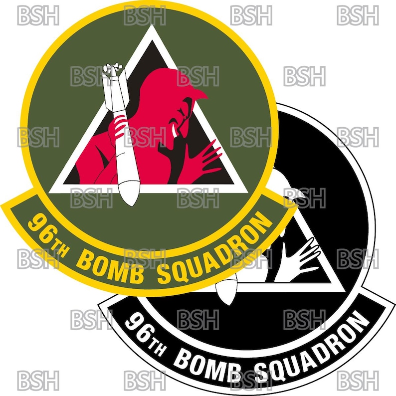 96th Bomb Squadron barksdale AFB Patch Vector Image Files .ai, .pdf ...