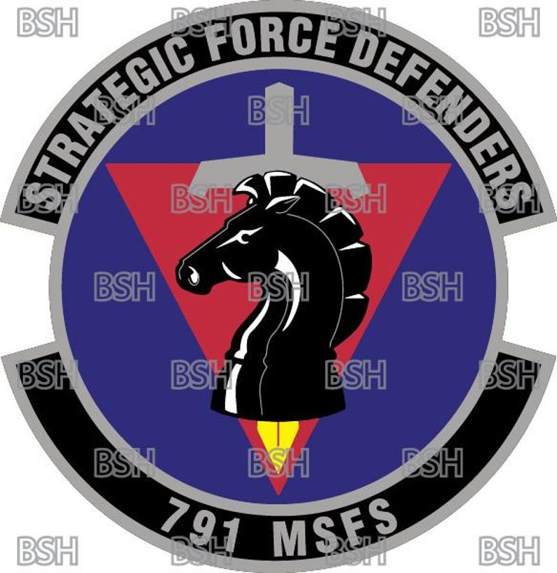 791st Missile Security Forces Squadron (minot AFB) Patch Vector Image ...