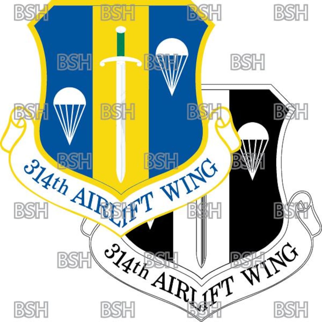 314th Airlift Wing (little Rock AFB) Patch Vector Image Files (.ai ...