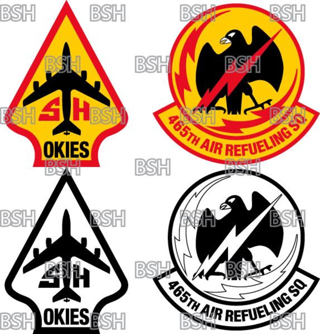 465th Air Refueling Squadron (tinker AFB) Patch Vector Image Files (.ai ...