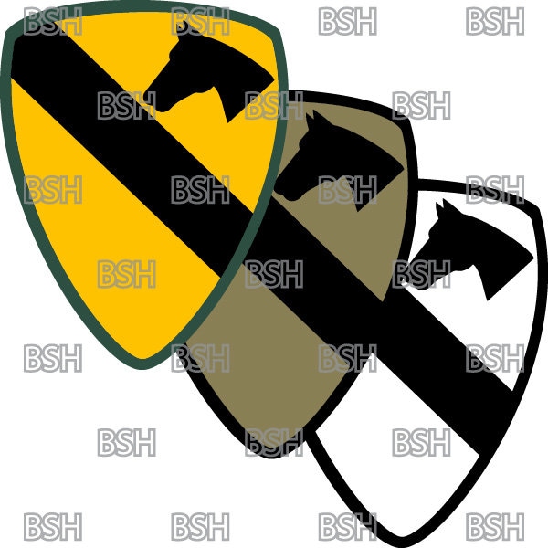 1st Cavalry Patch Svg - Etsy