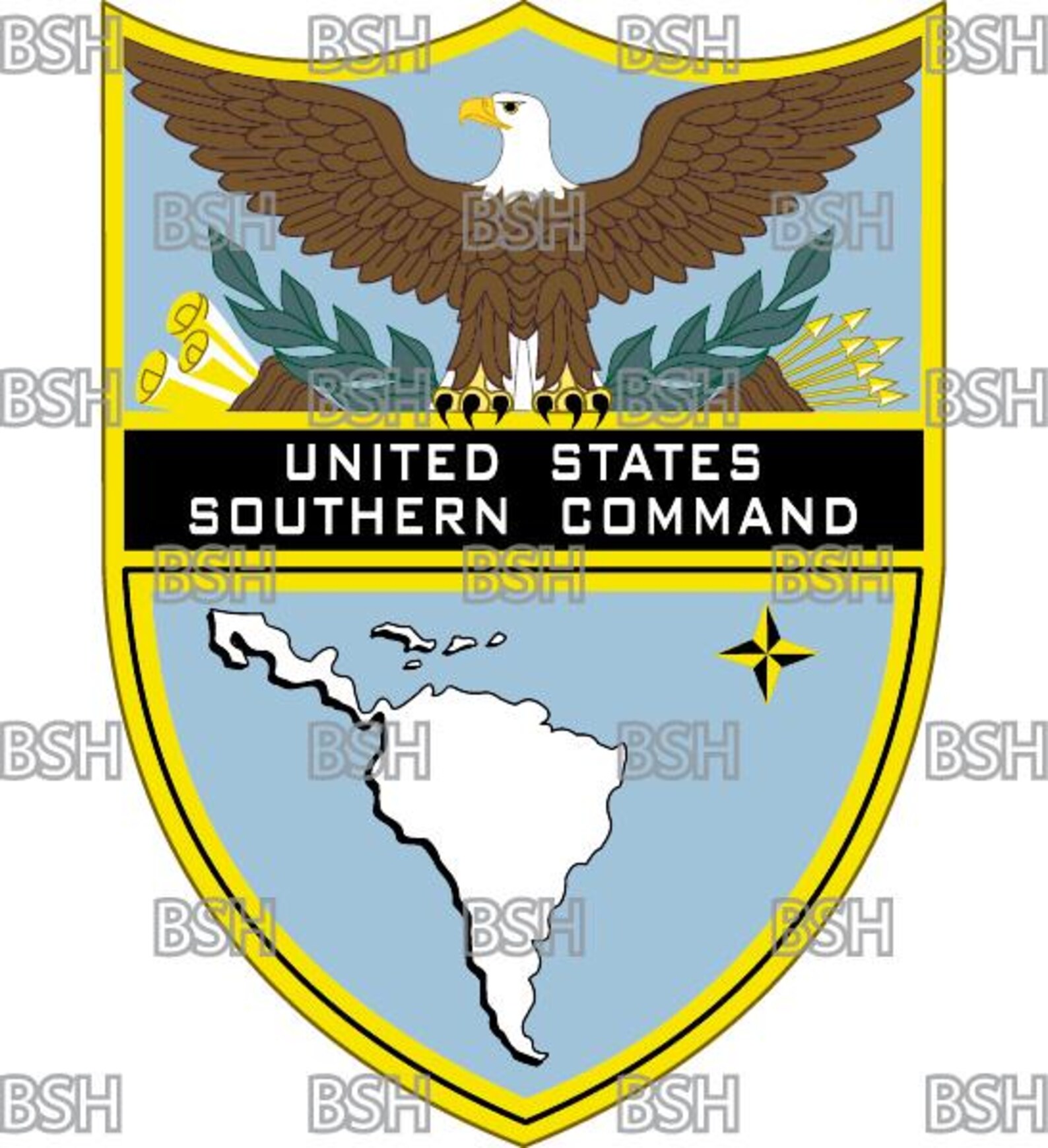 US Southern Command Shield Vector Image Files (.ai, .pdf, & .svg ...