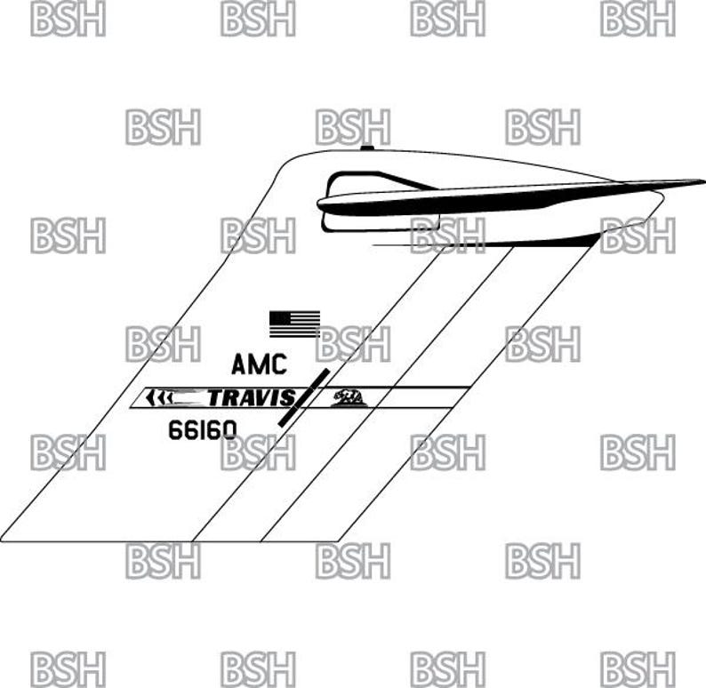 C-17 Tail Flash (travis AFB) Vector Image Files (.ai, .pdf, & .svg ...