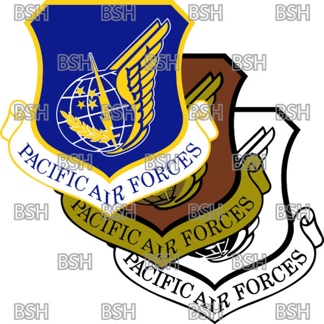 PACAF Shield Vector Image Files .ai, .pdf, & .svg Formats Plus Rasters ...