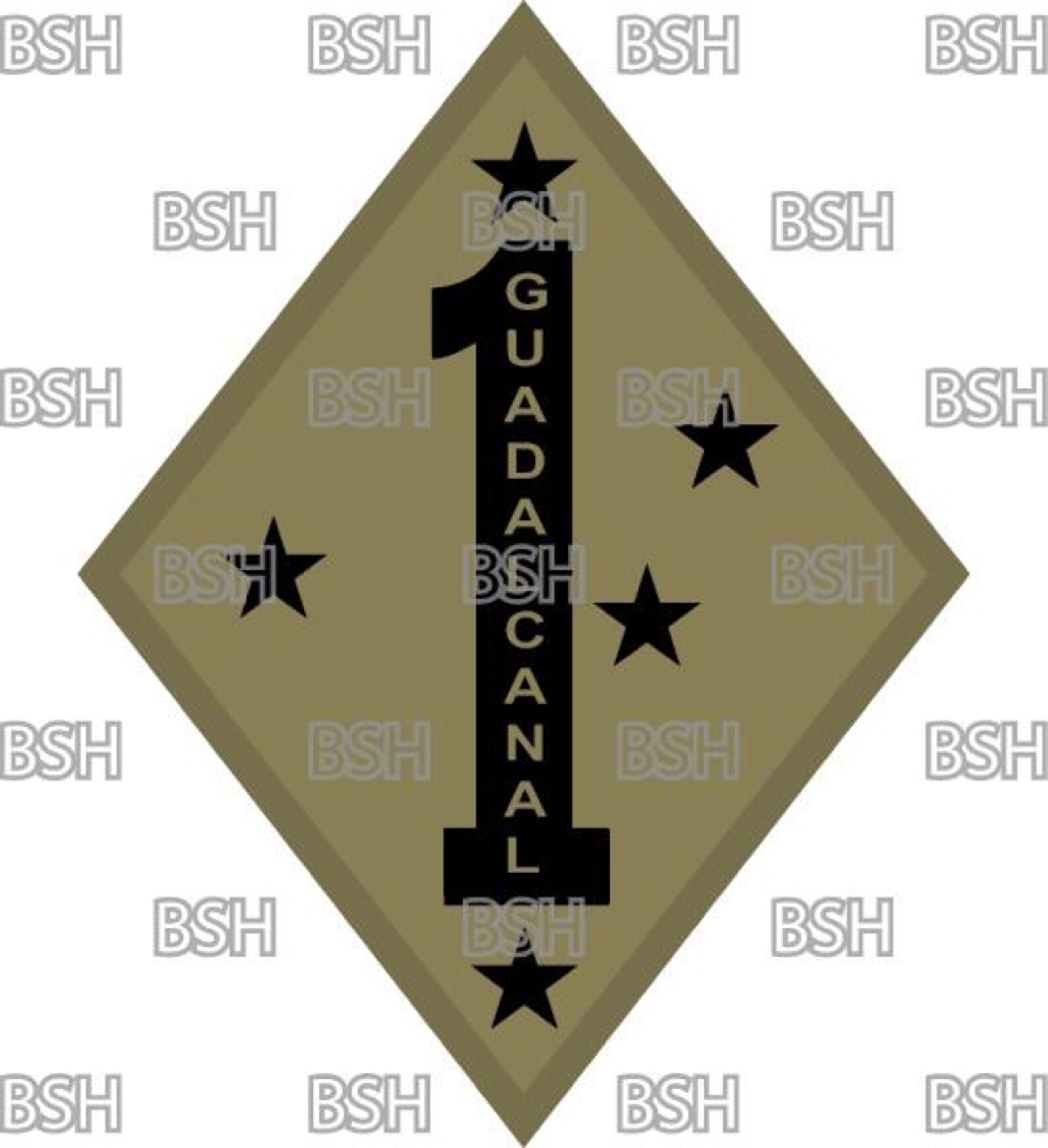1st Marine Division Insignia Vector Image Files (.ai, .pdf, & .svg ...