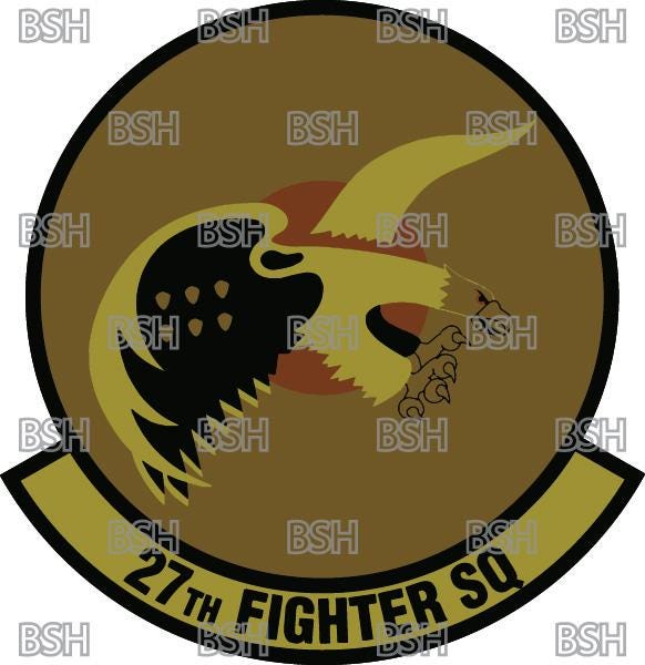 27th Fighter Squadron (langley AFB) Patch Vector Image Files (.ai, .pdf ...