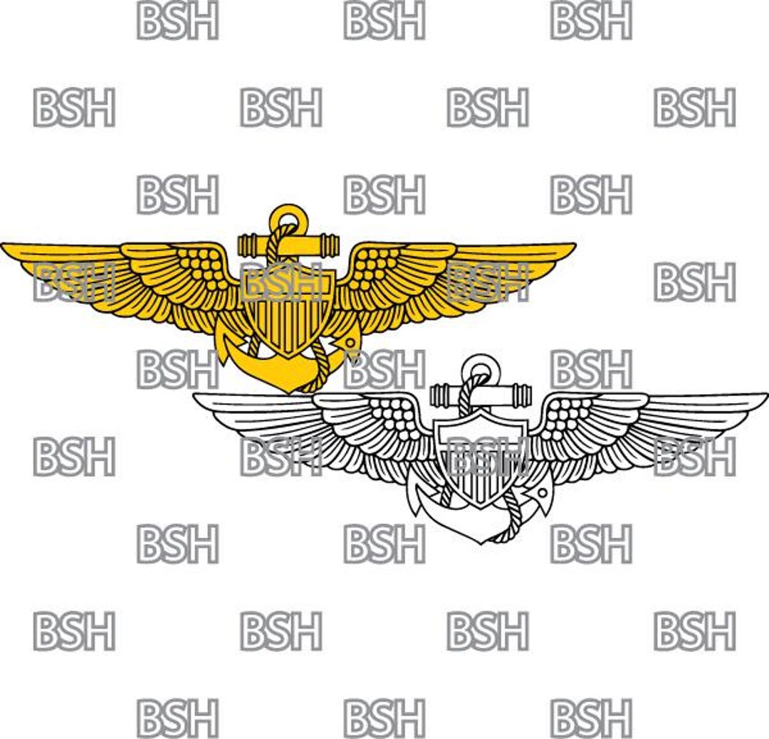 US Navy Pilot Wings Vector Image Files (.ai, .pdf, & .svg Formats) Plus ...