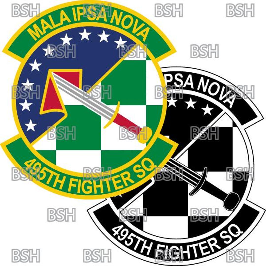 495th Fighter Squadron (RAF Lakenheath) Patch Vector Image Files (.ai ...