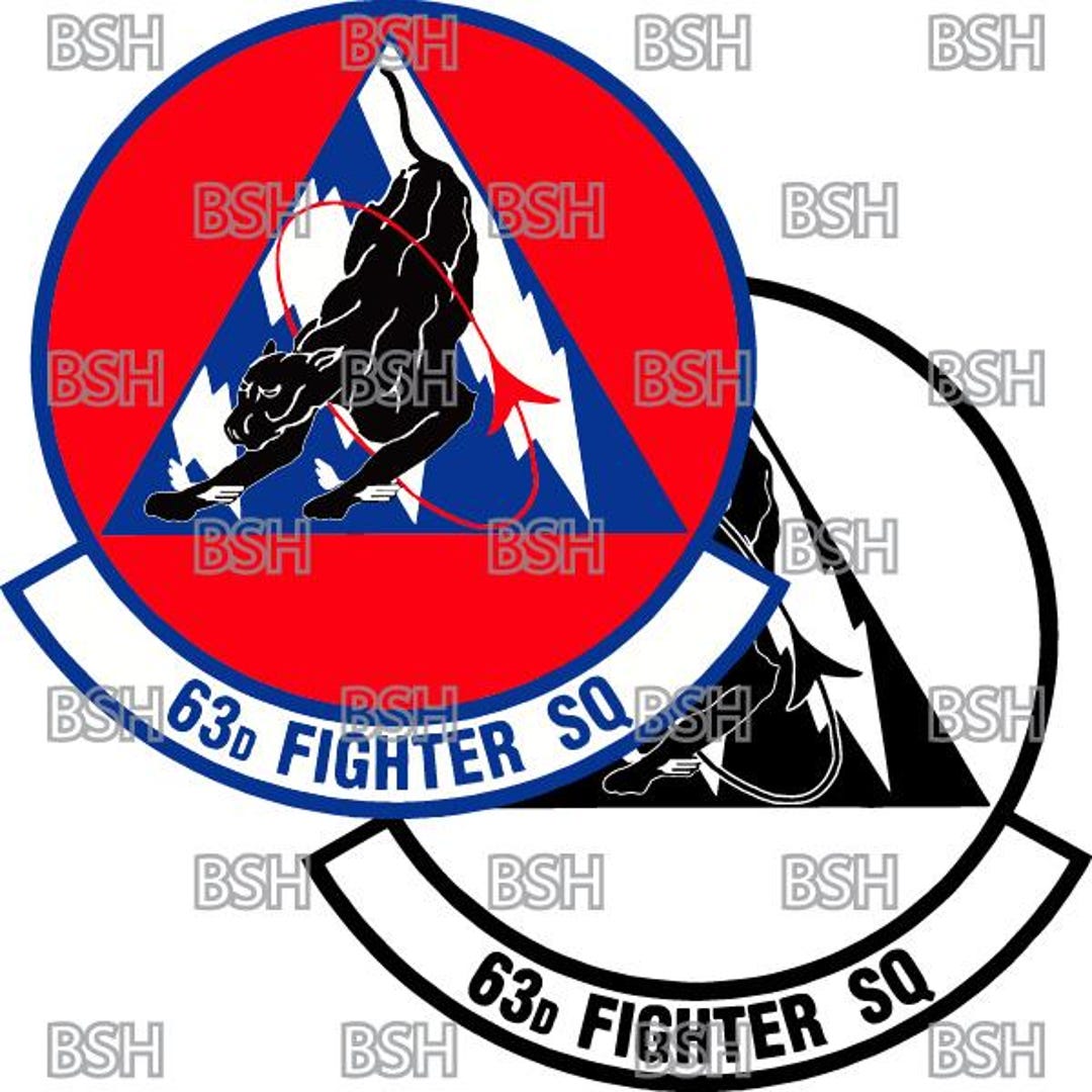 63rd Fighter Squadron (luke AFB) Patch Vector Image Files (.ai, .pdf, & .svg Formats) Plus ...