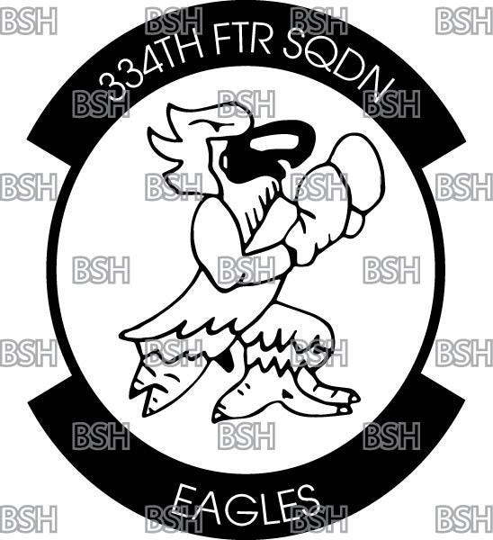 334th Fighter Squadron (seymour-johnson AFB) Patch Vector Image Files ...