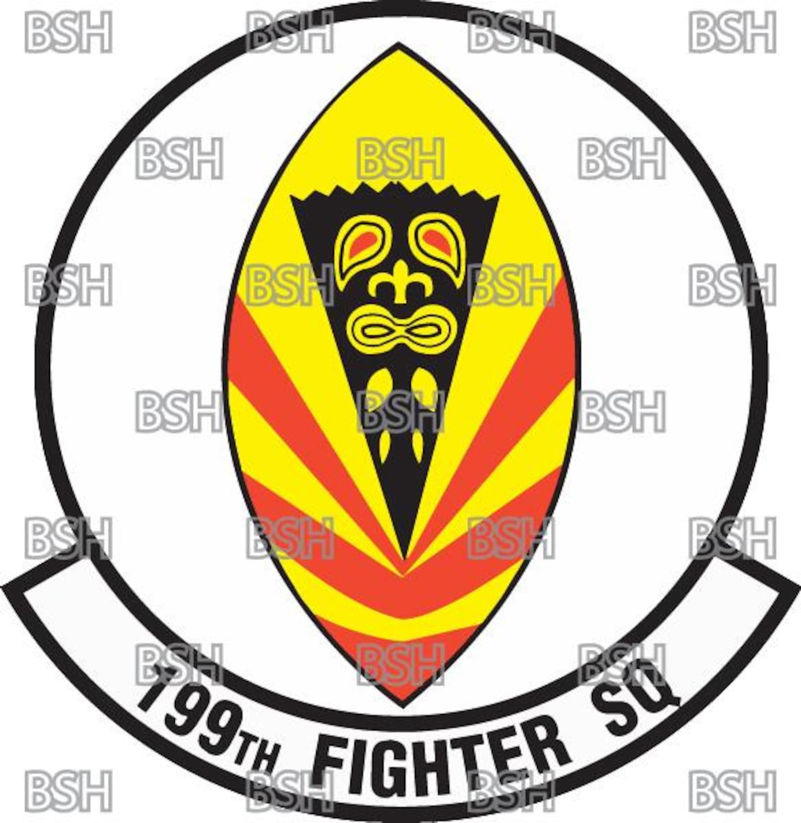 199th Fighter Squadron (hawaii ANG) Patch Vector Image Files (.ai, .pdf ...