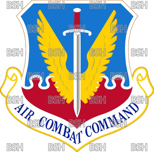 Air Combat Command Shield Vector Image Files (.ai, .pdf, & .svg Formats ...