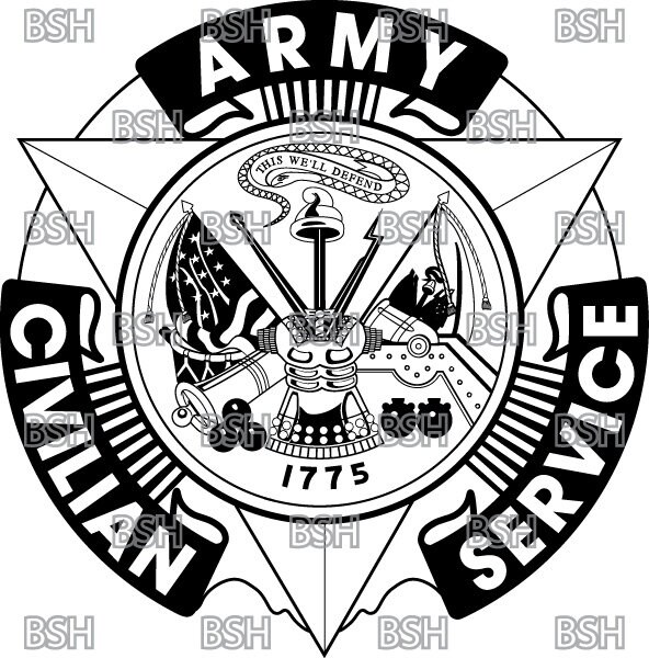 US Army Civilian Service Pin Vector Image Files (.ai, .pdf, & .svg ...