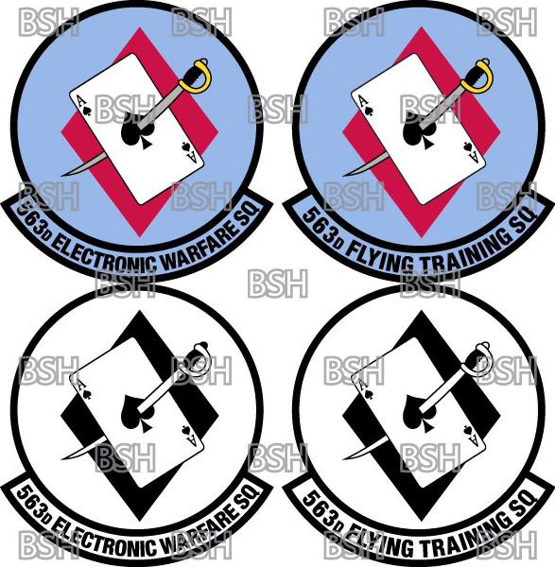563d Electronic Warfare Squadron (eglin AFB) Patch Vector Image Files ...
