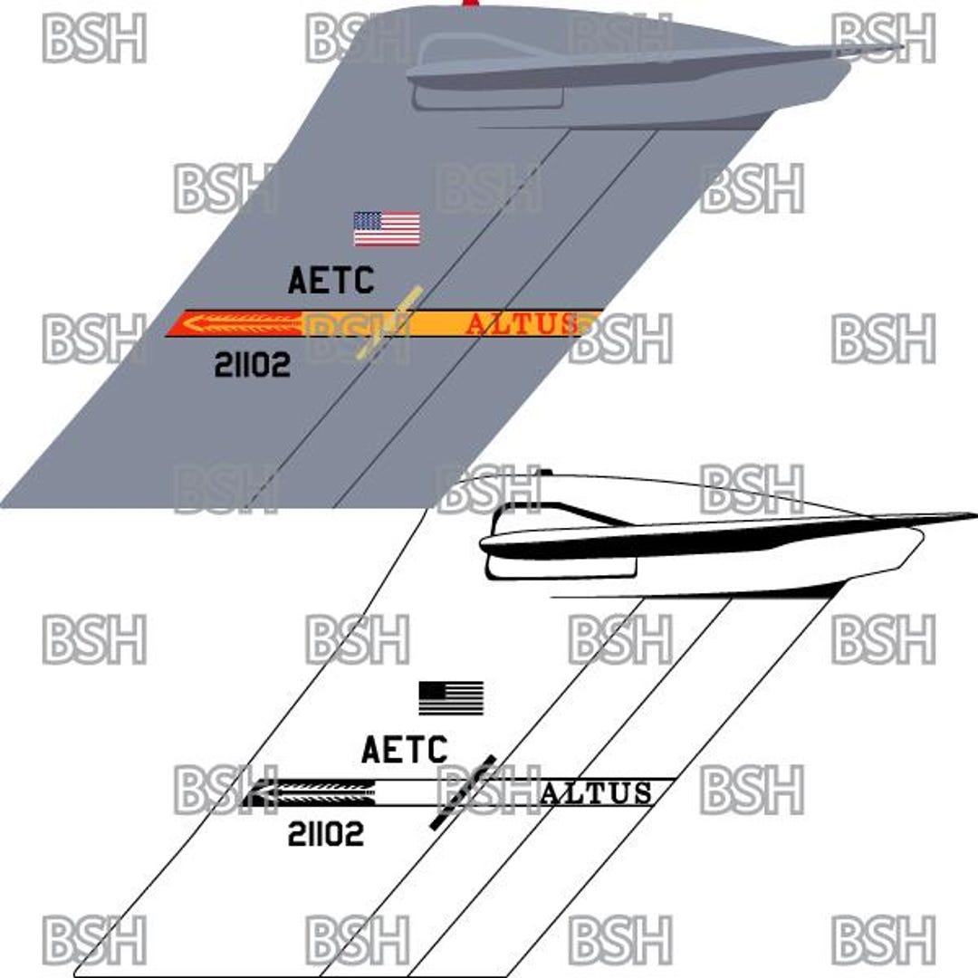 C-17 Tail Flash (altus AFB) Vector Image Files (.ai, .pdf, & .svg ...